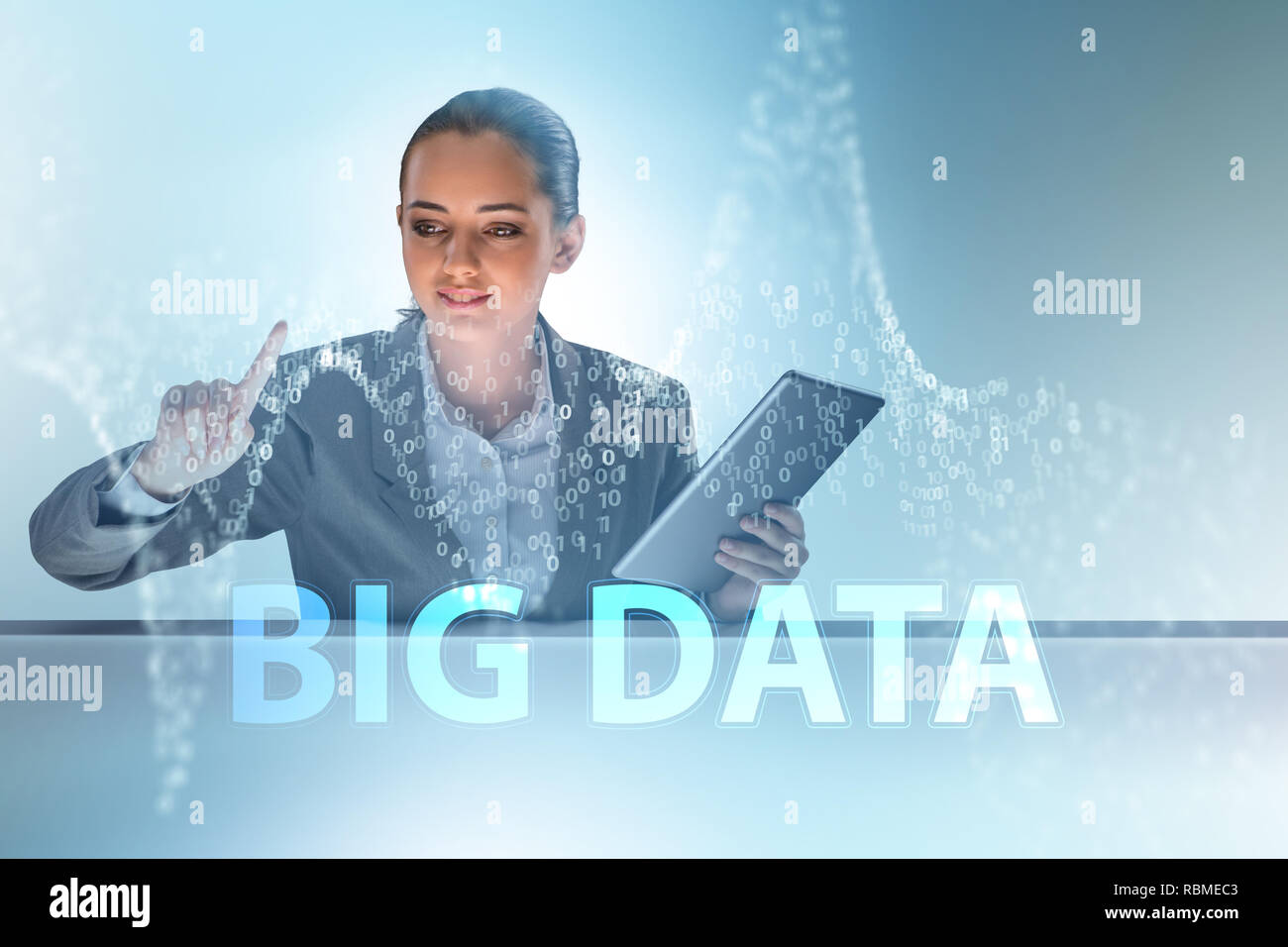 Big data concept with data mining analyst Stock Photo - Alamy