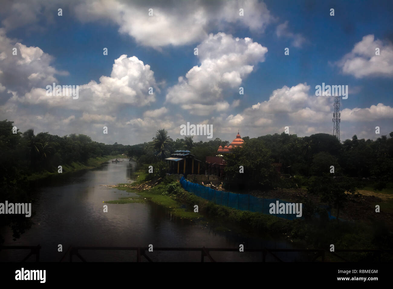 Landscape at Gobardanga, North 24 Parganas, West Bengal, India, Asia ...