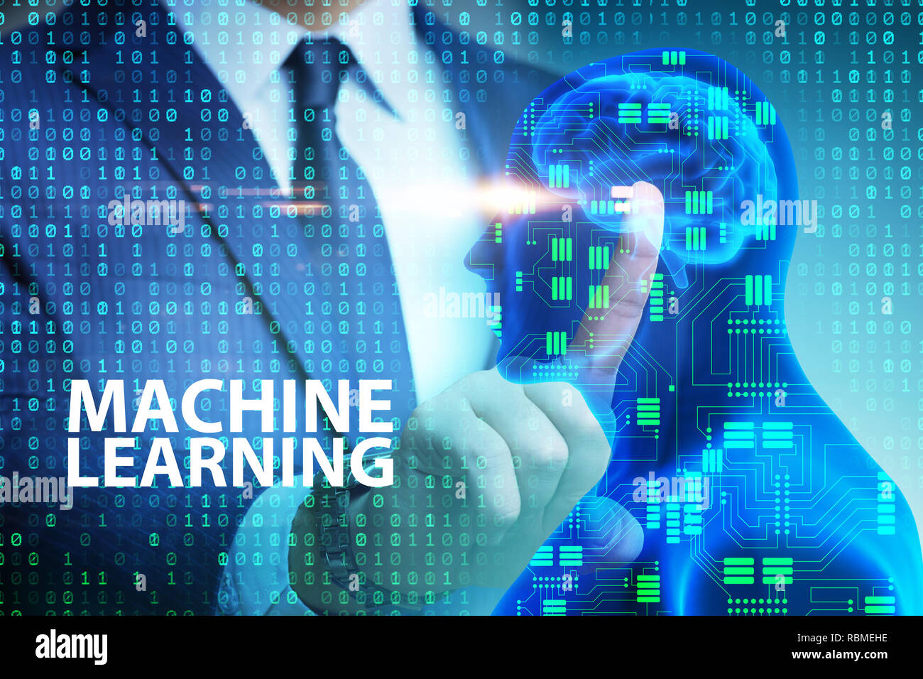 Machine learning concept as modern technology Stock Photo - Alamy