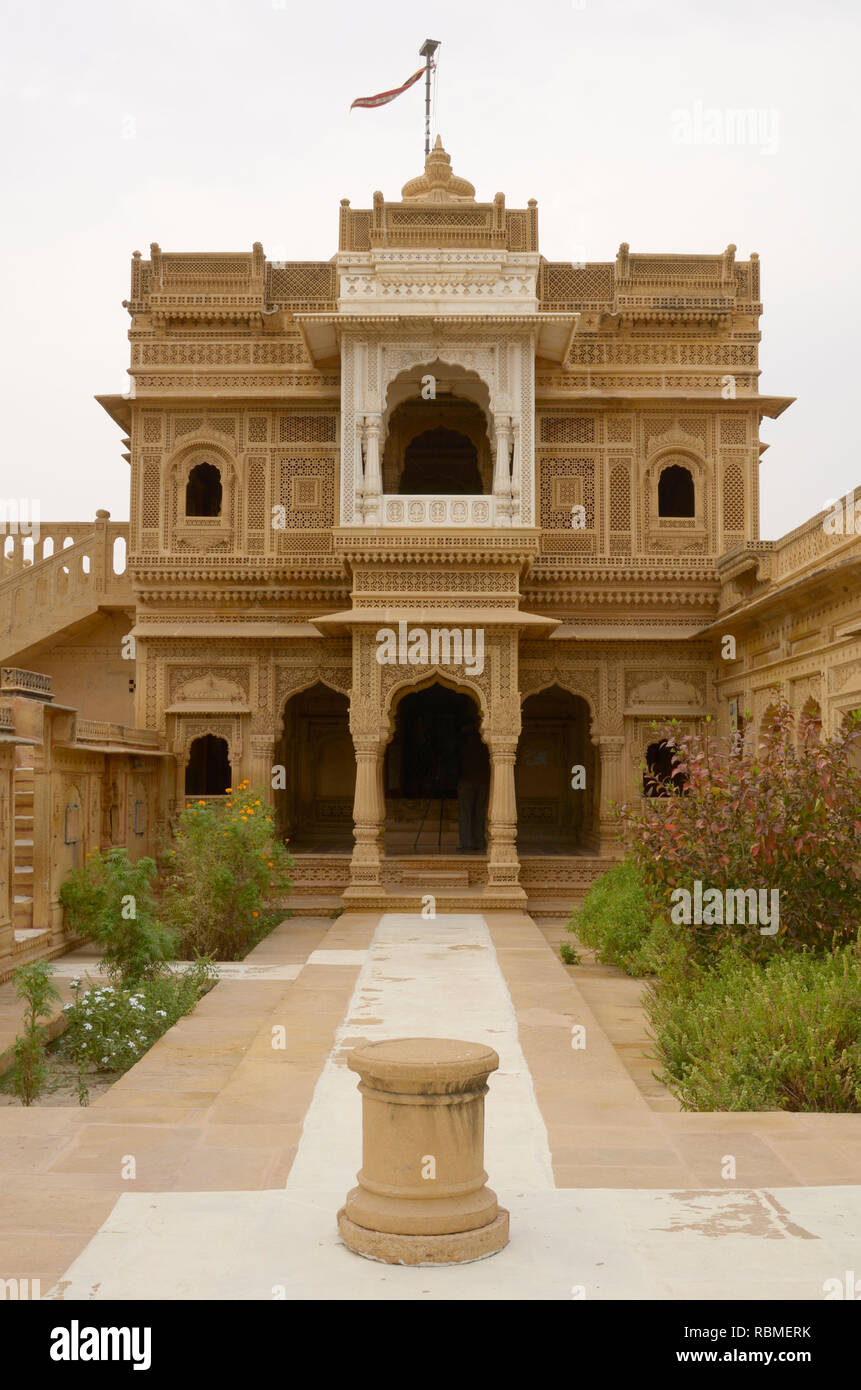 Amar Sagar Jain temple, Lodurva, Jaisalmer, Rajasthan, India, Asia ...