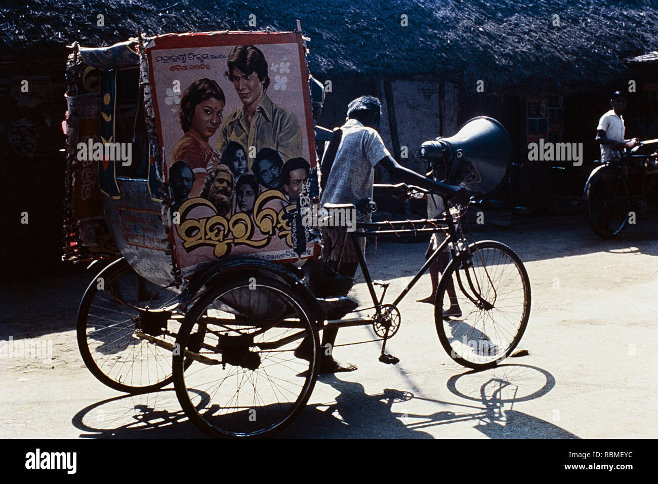 Poster of cinema on Rickshaw, India, Asia Stock Photo - Alamy
