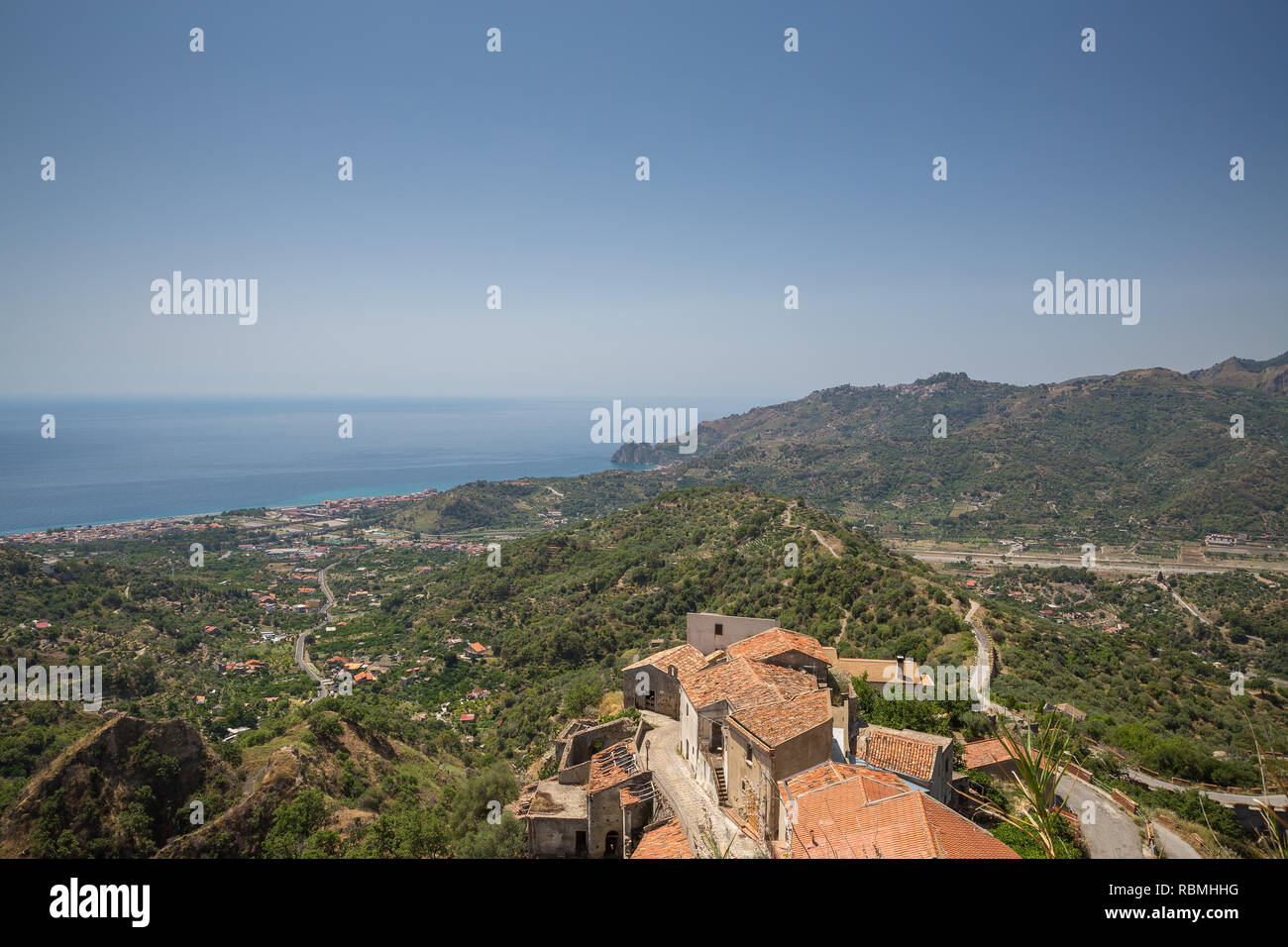 A view in Savoca in Sicily Italy Stock Photo - Alamy
