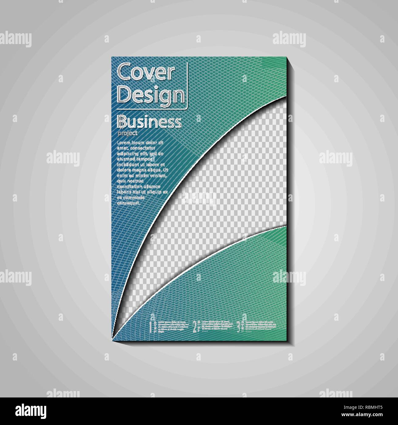 The vector conceptual cover template for business Stock Vector Image ...