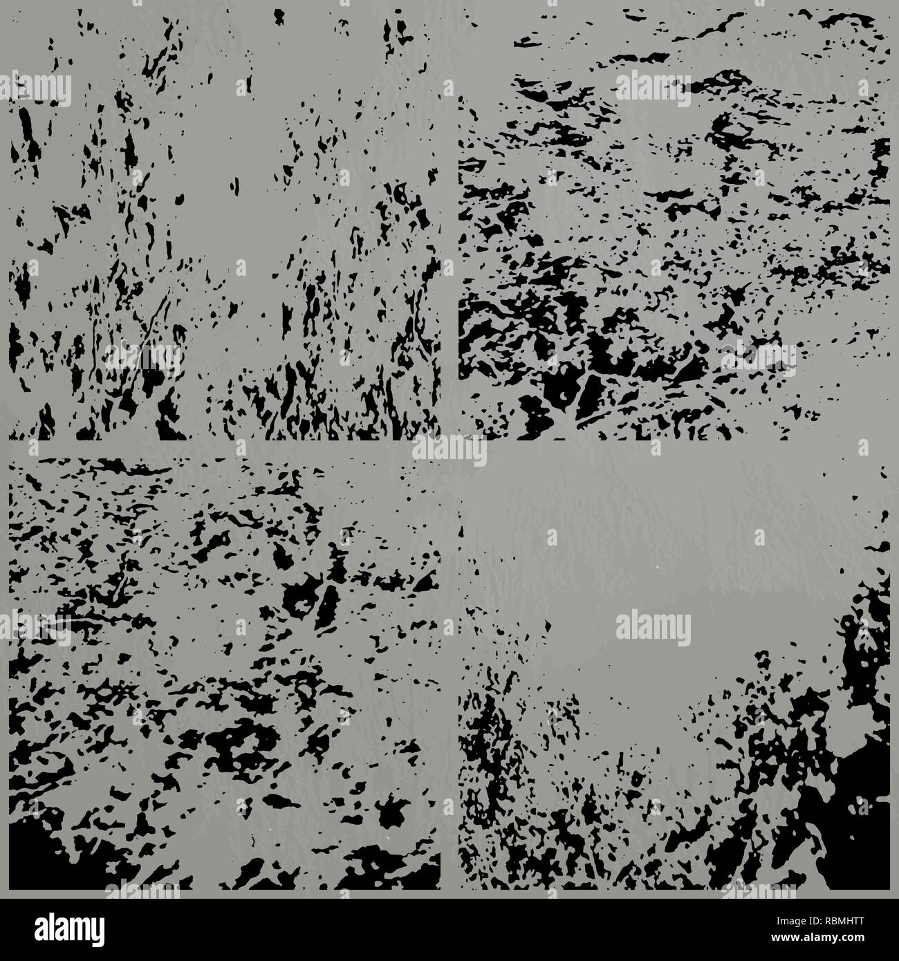 Set of vector grunge distressed texture template Stock Vector Image ...