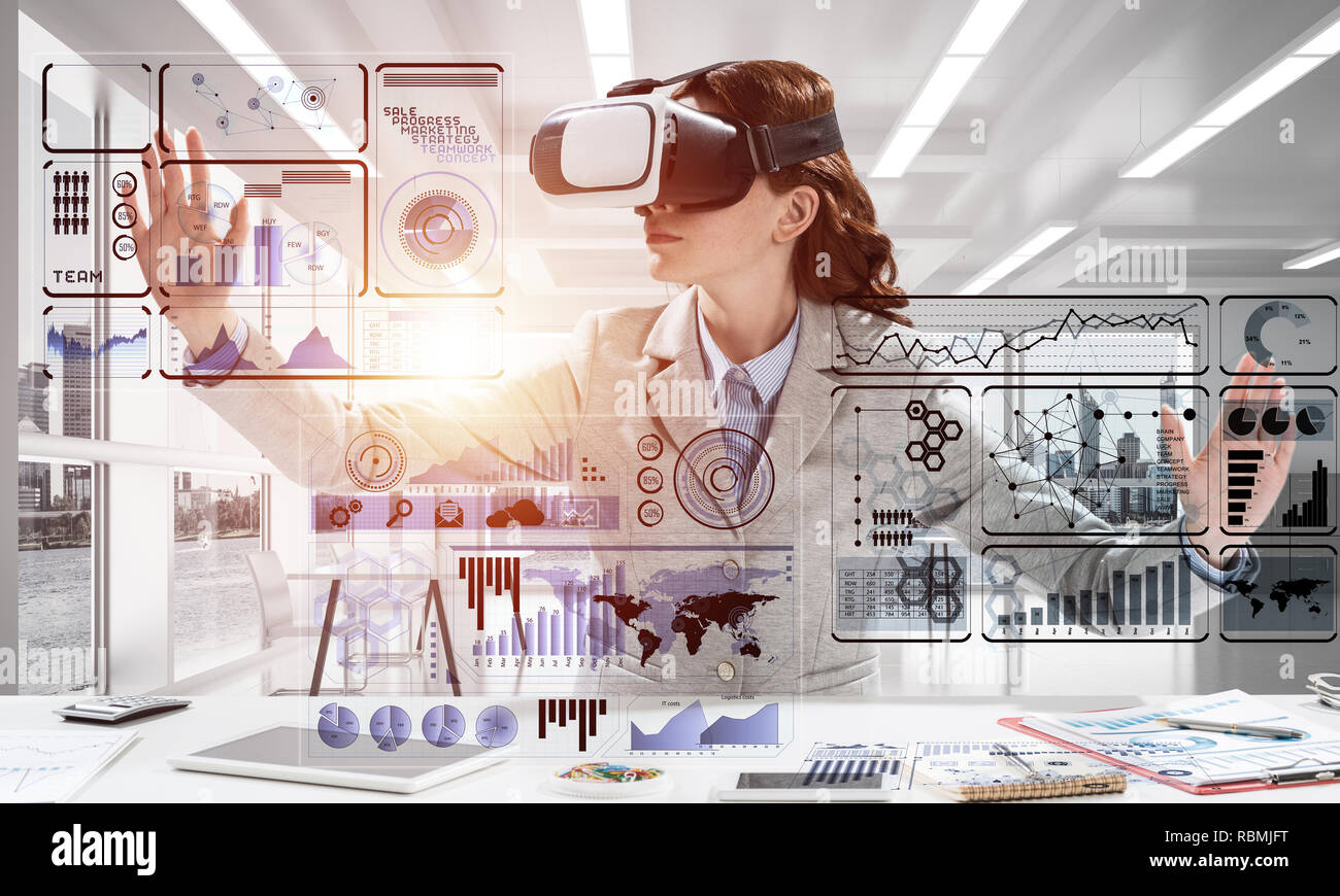 Using modern technologies Stock Photo - Alamy