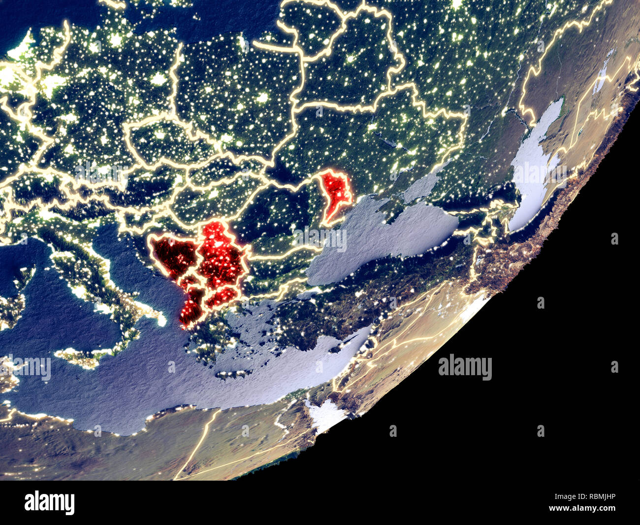 Cefta countries on globe hi-res stock photography and images - Alamy