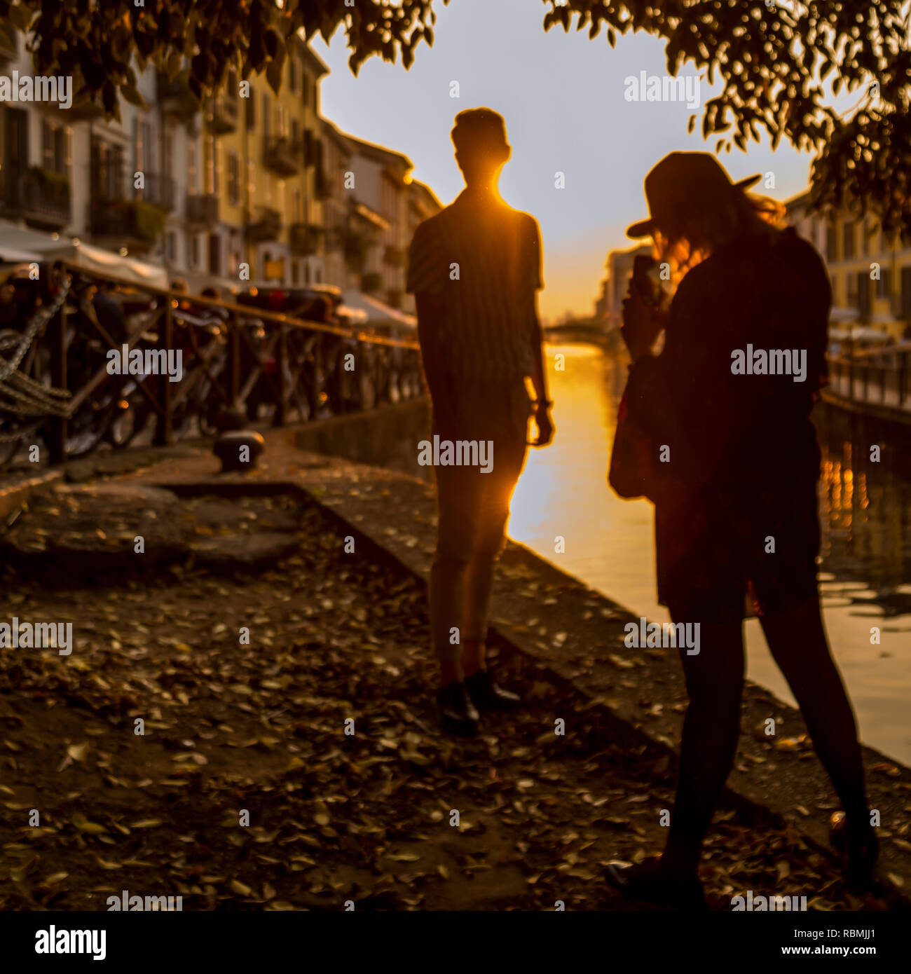 Milan sunset hi-res stock photography and images - Alamy