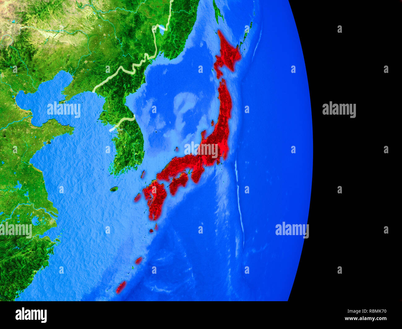 Japan Map Detailed Stock Photos & Japan Map Detailed Stock Images - Alamy