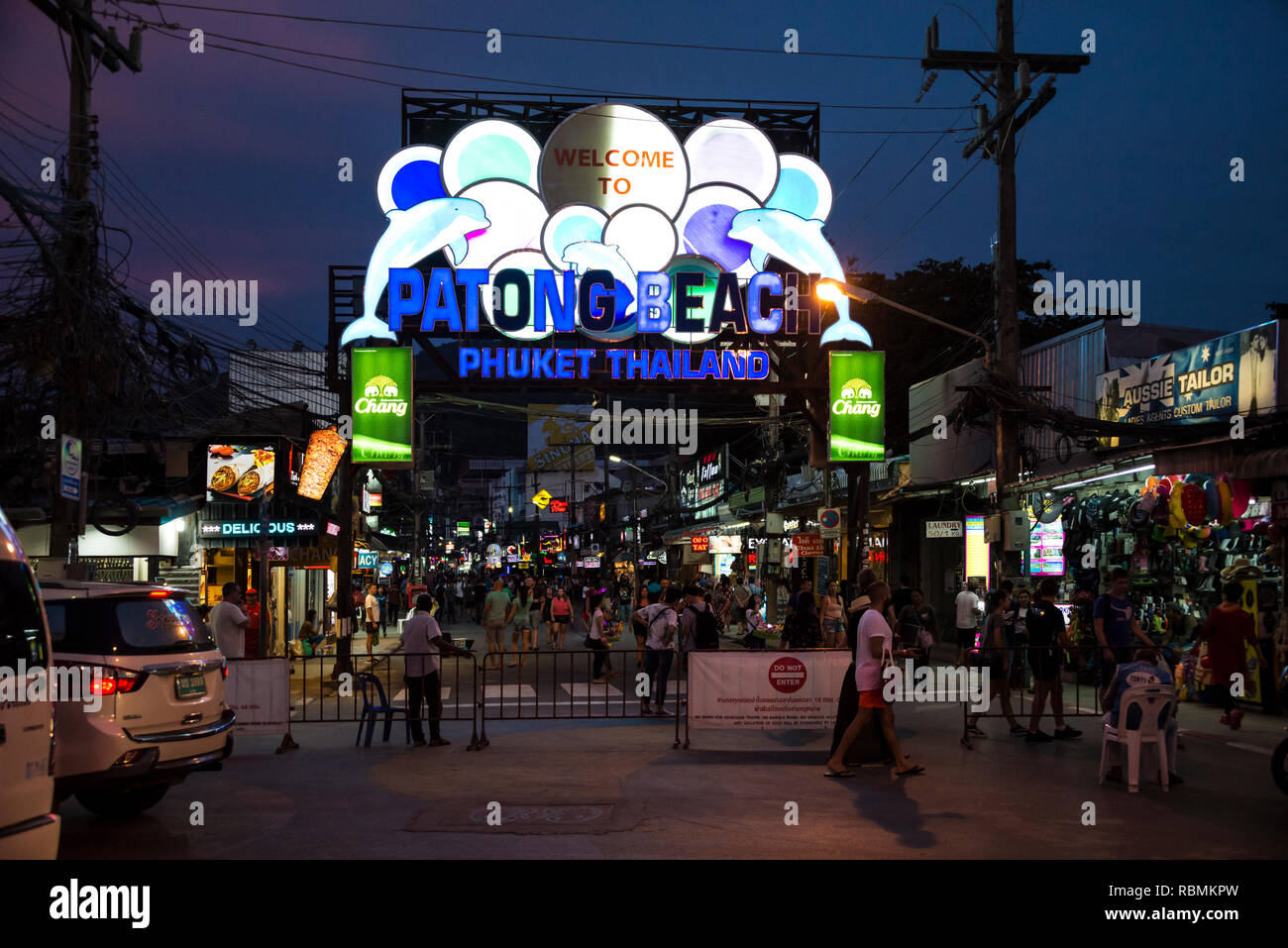 Nightlife street Bangla road Patong Phuket Thailand. 14 December 2018 ...