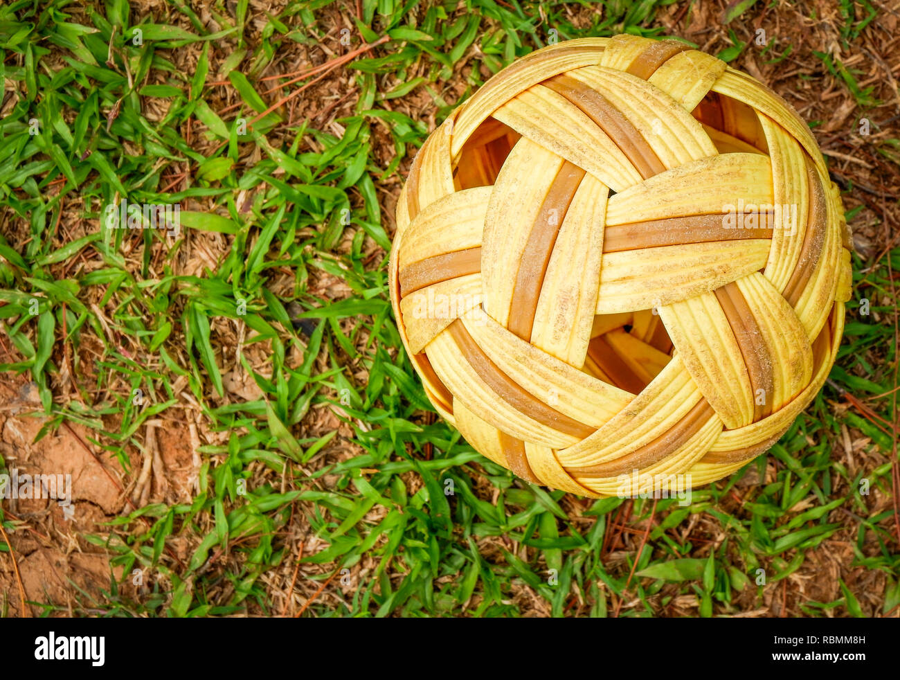 Sepak Takraw ball - rattan ball sport outdoor / Sepak takraw on green ...