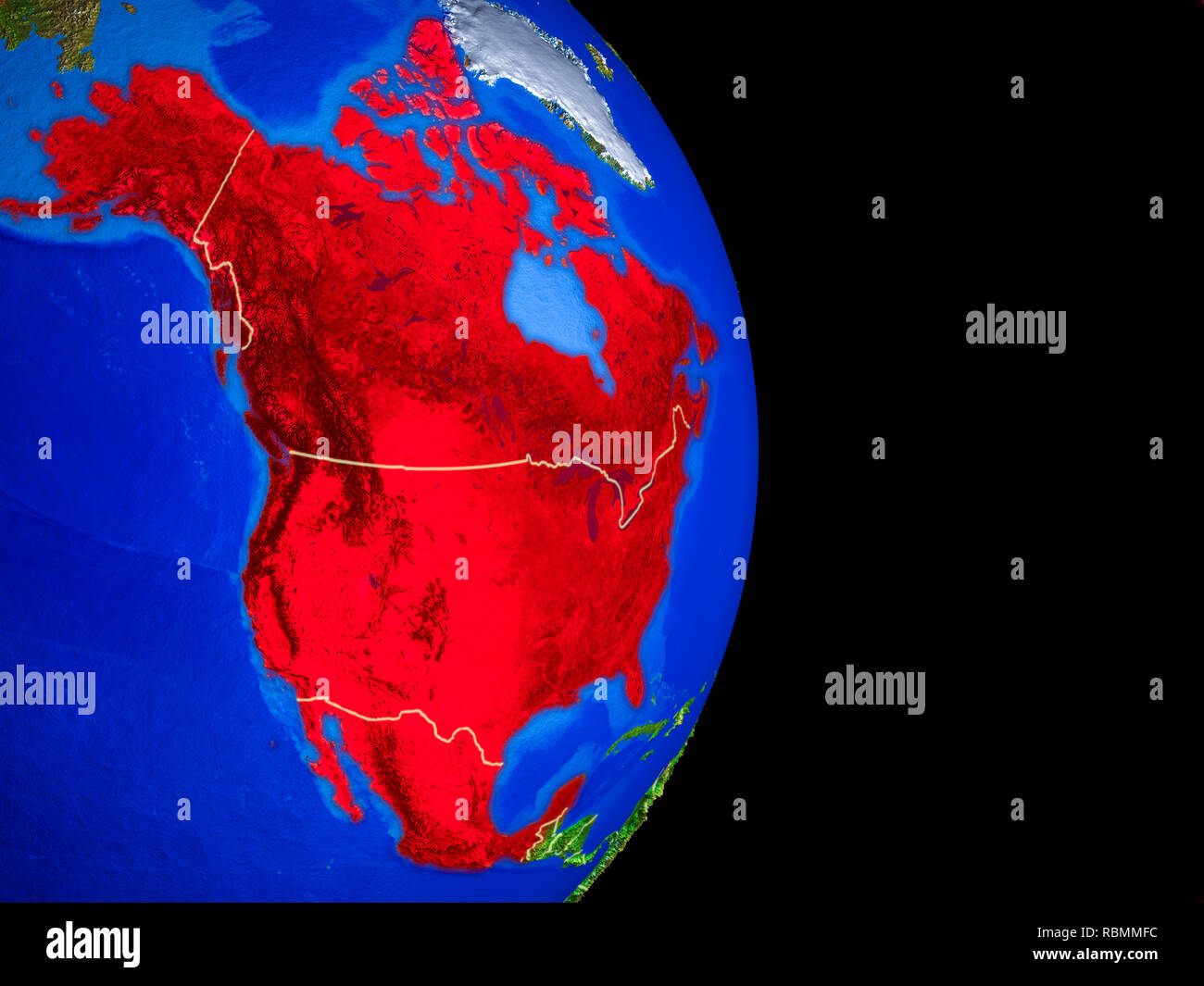 Nafta map hi-res stock photography and images - Alamy