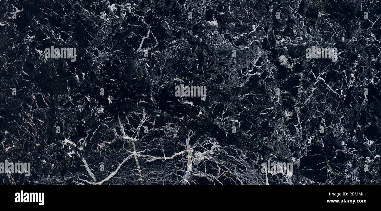 Gorgeous natural pattern of stone. Black marble with white veins Stock ...