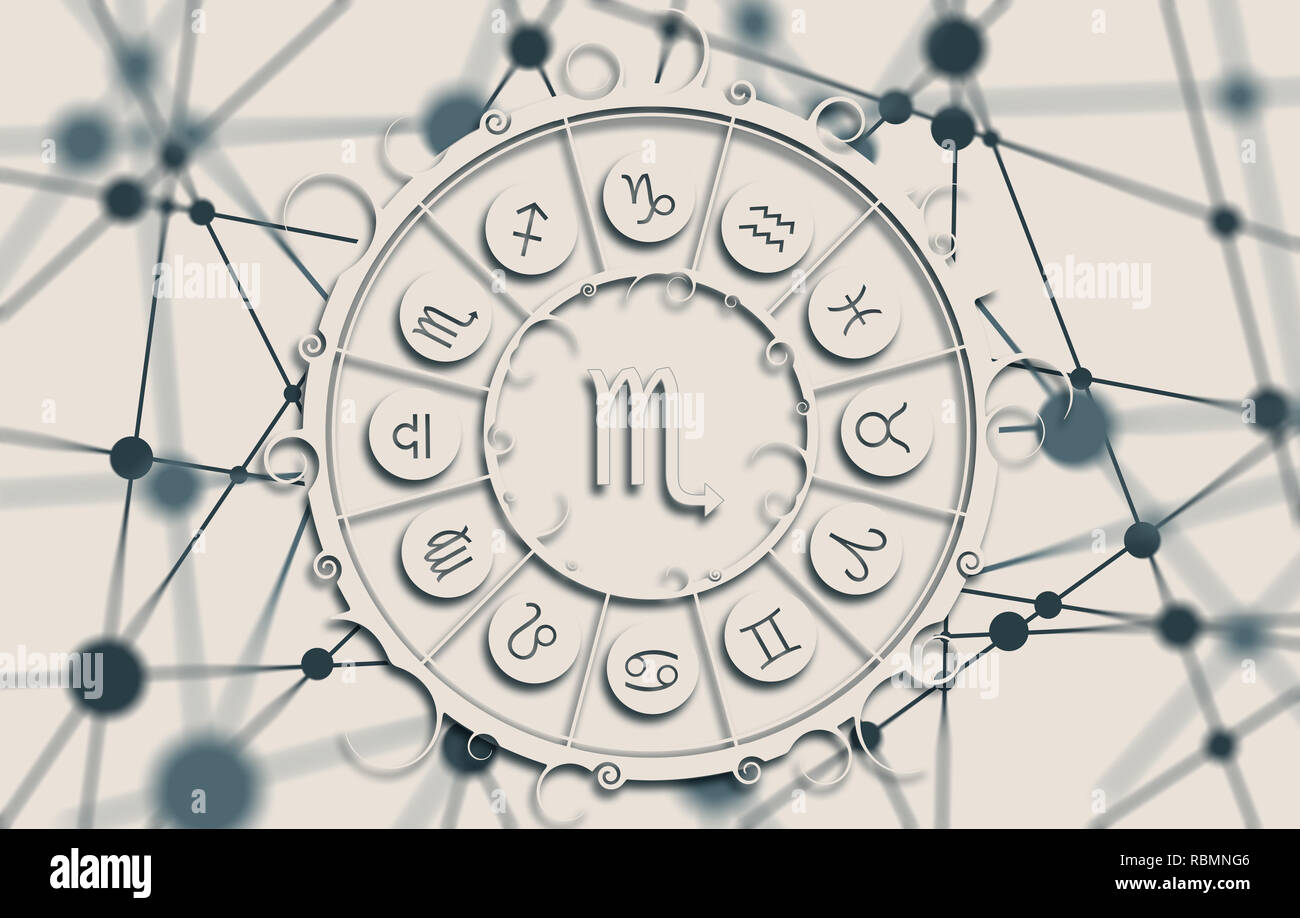 Astrological symbols in the circle. Molecule And Communication ...