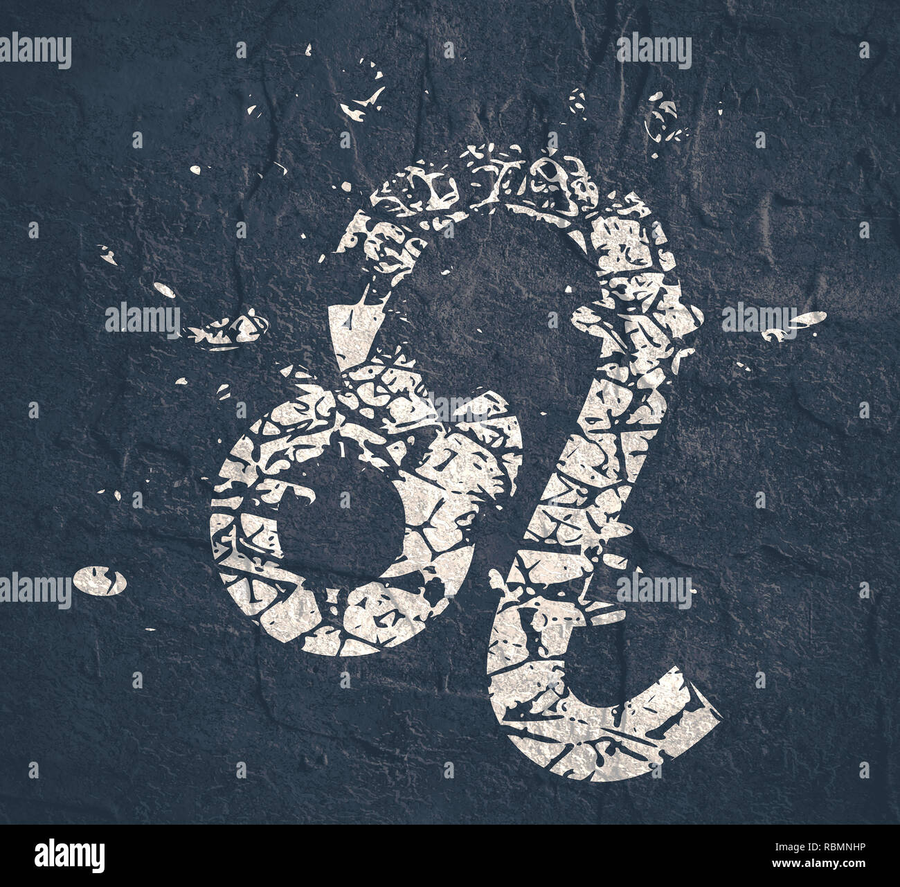 Astrological symbol. Lion sign. Grunge splatter texture Stock Photo - Alamy