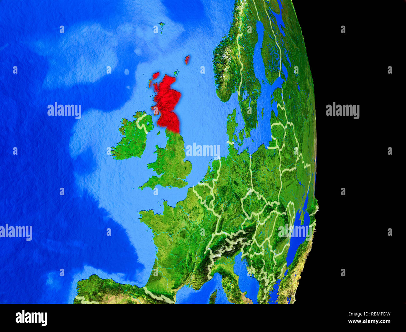 Independent scotland map hi-res stock photography and images - Alamy
