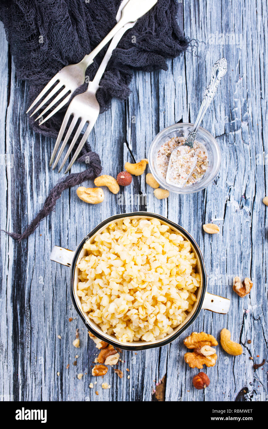 Bulgur with nuts hi-res stock photography and images - Alamy