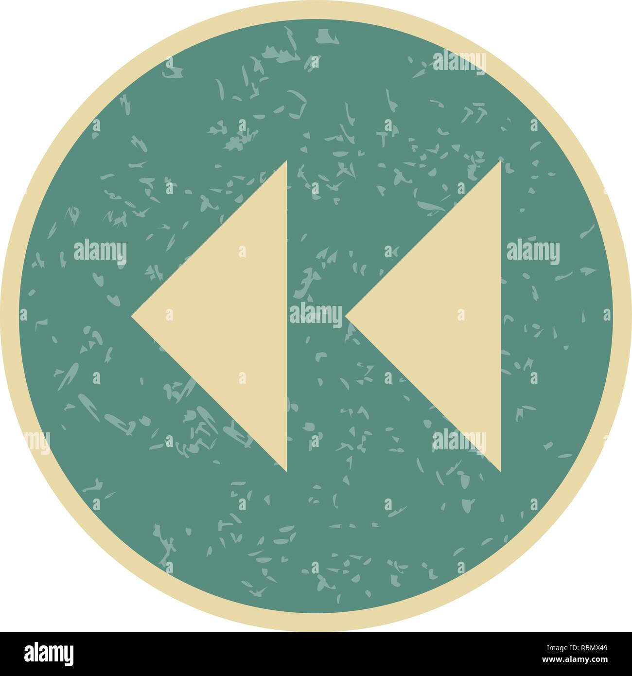 Vector Backward Arrows Icon Stock Vector Image & Art - Alamy