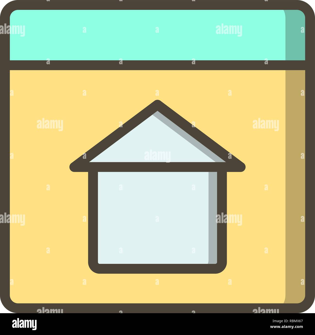 Vector Homepage Icon Stock Vector Image & Art - Alamy