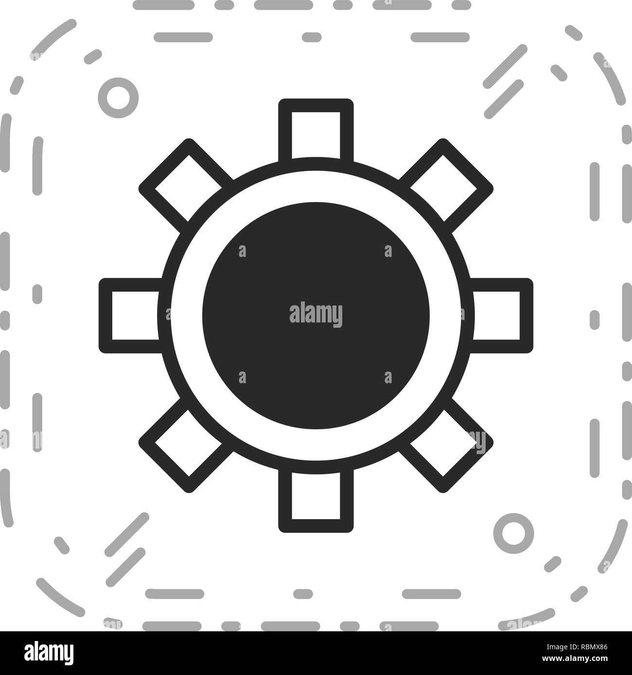 Vector Settings Icon Stock Vector Image & Art - Alamy