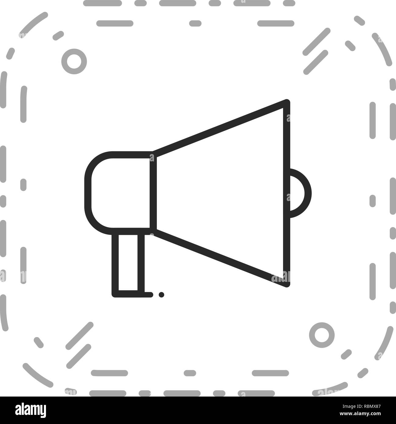 Vector Announcement Icon Stock Vector Image & Art - Alamy