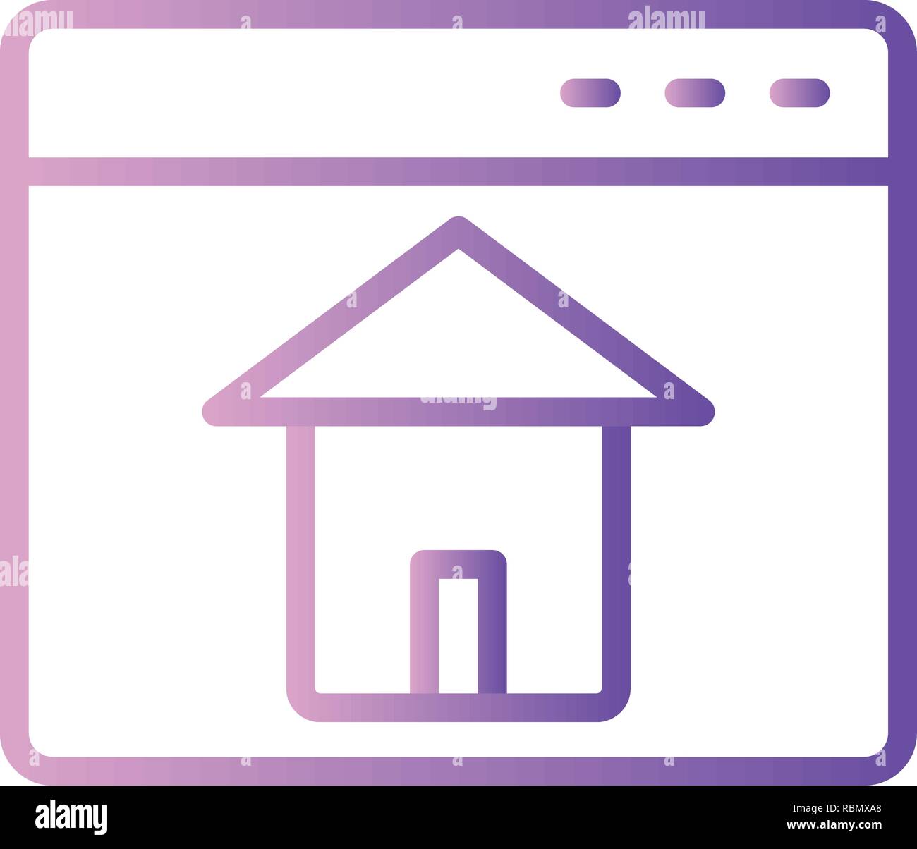 Vector Homepage Icon Stock Vector Image & Art - Alamy