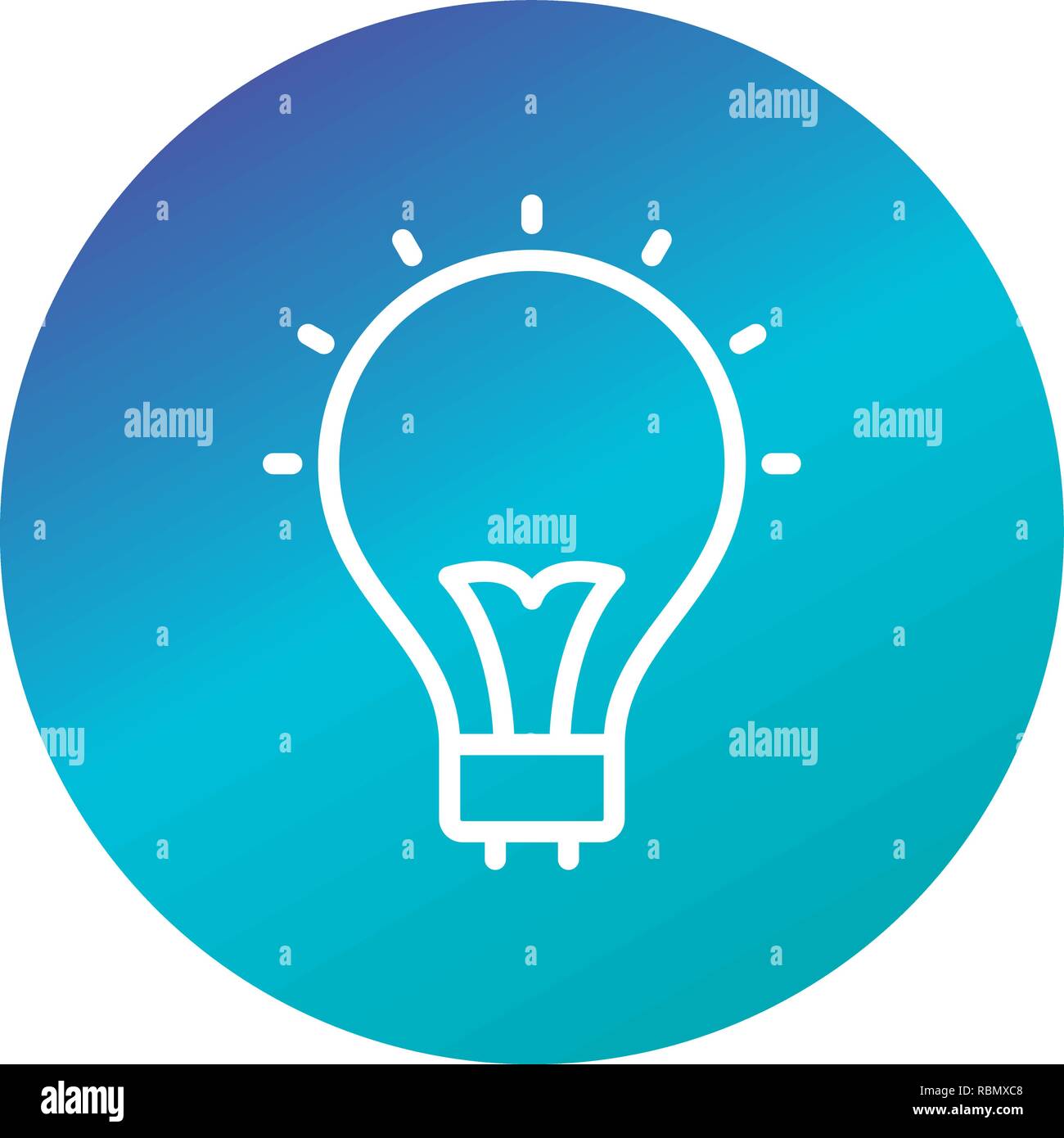Vector Bulb Icon Stock Vector Image & Art - Alamy