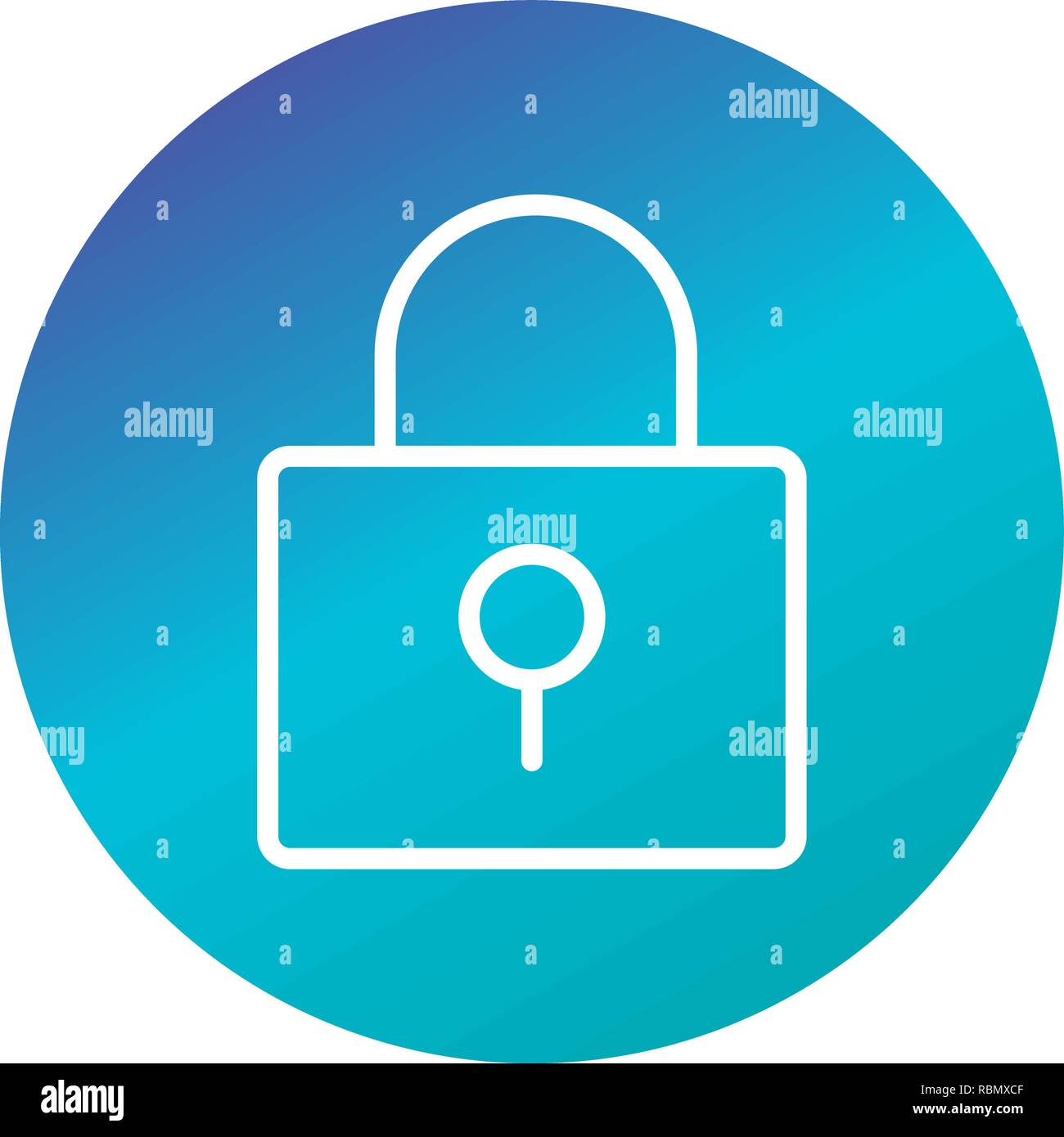 Vector Lock Icon Stock Vector Image & Art - Alamy