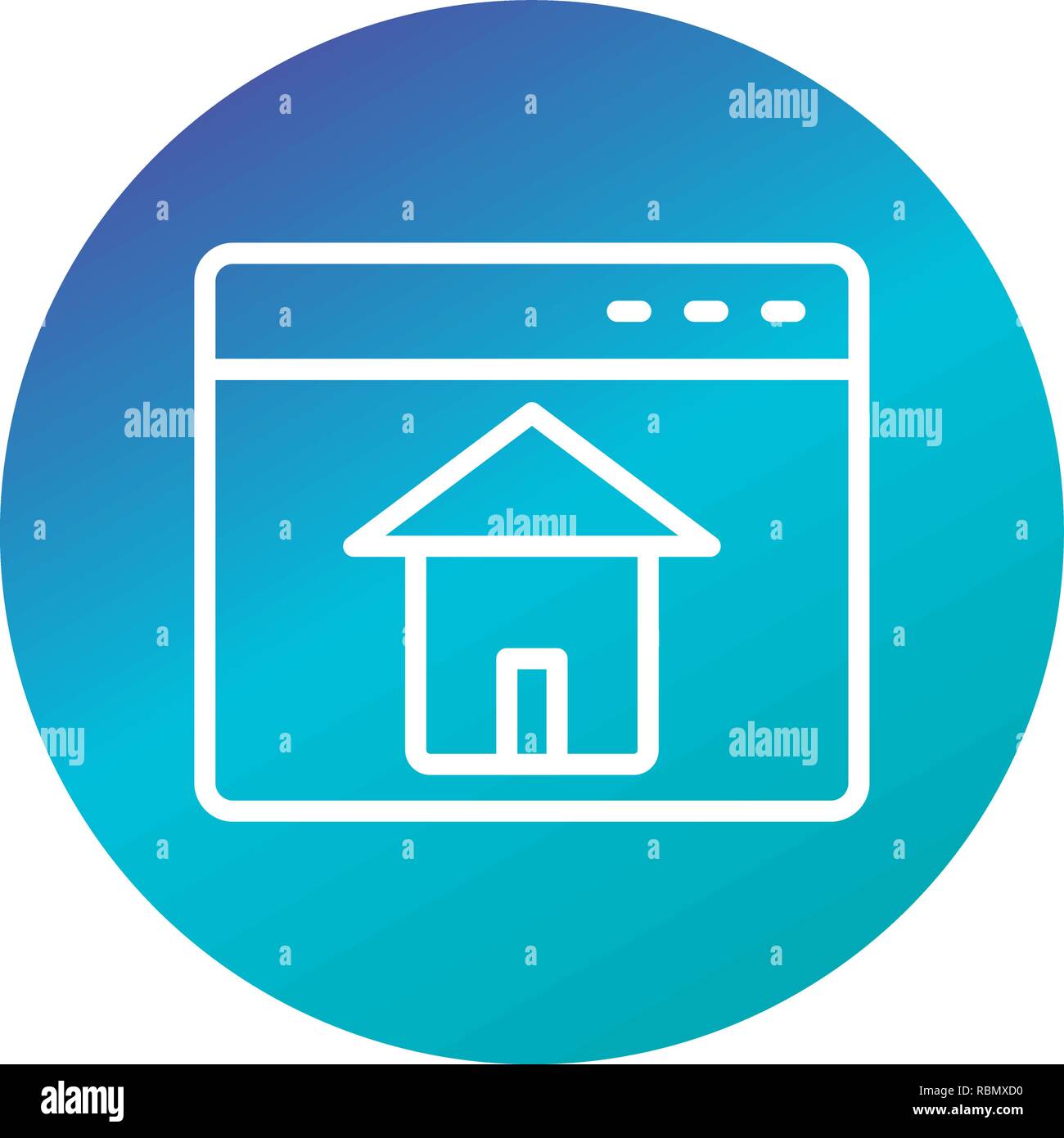 Vector Homepage Icon Stock Vector Image & Art - Alamy