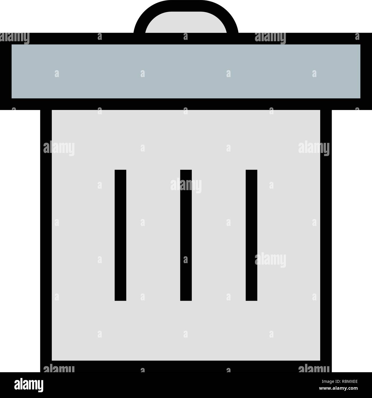 Vector Trash Icon Stock Vector Image & Art - Alamy