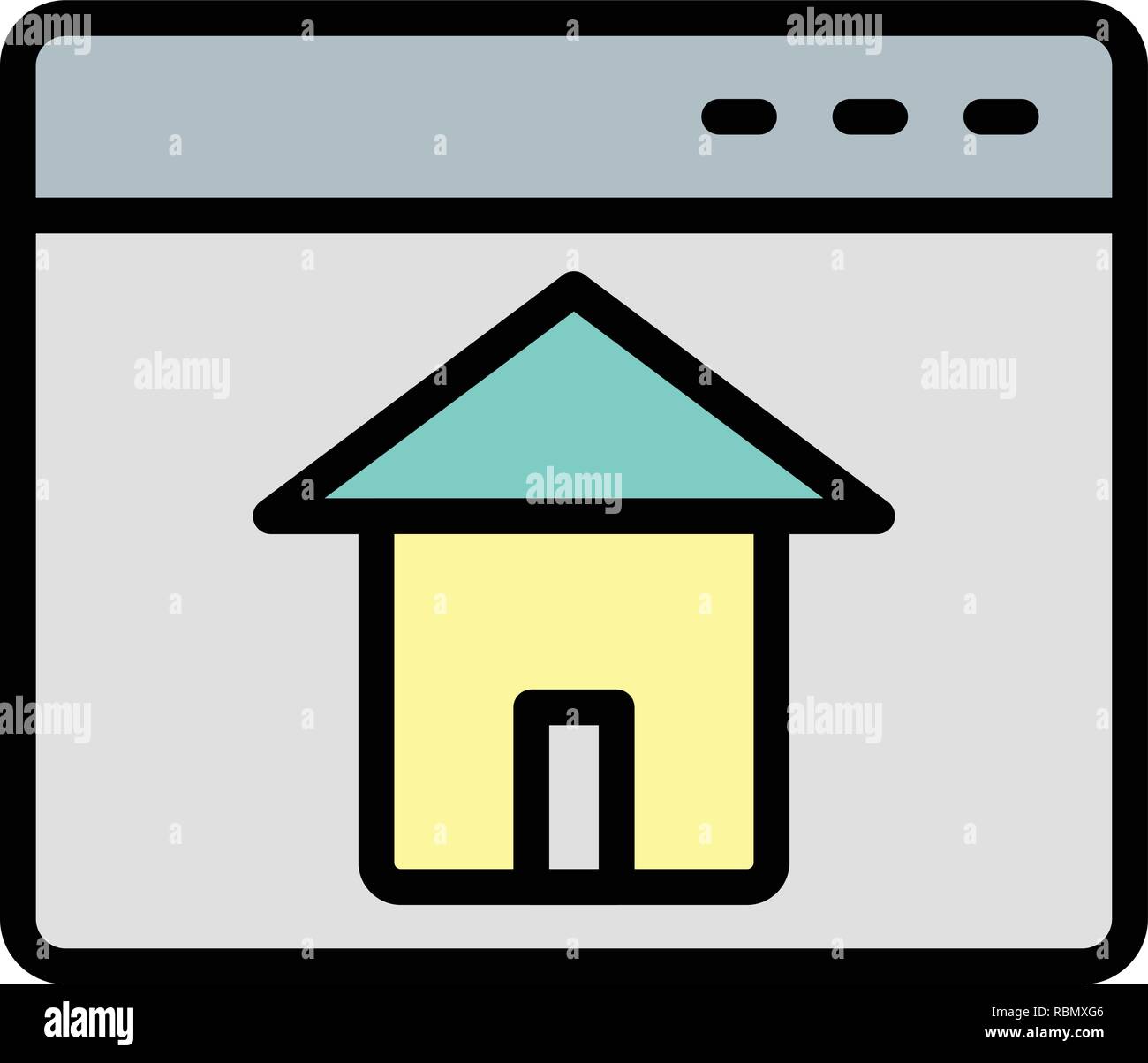 Vector Homepage Icon Stock Vector Image & Art - Alamy