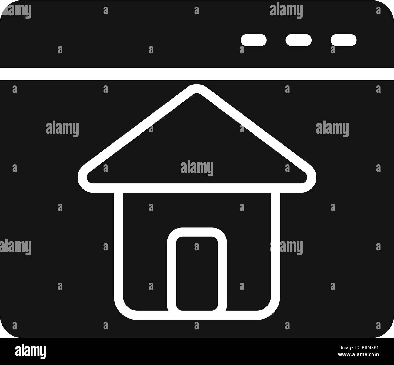 Vector Homepage Icon Stock Vector Image & Art - Alamy