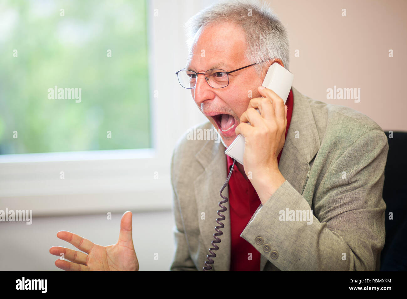 Angry rude portrait businessman hi-res stock photography and images - Alamy
