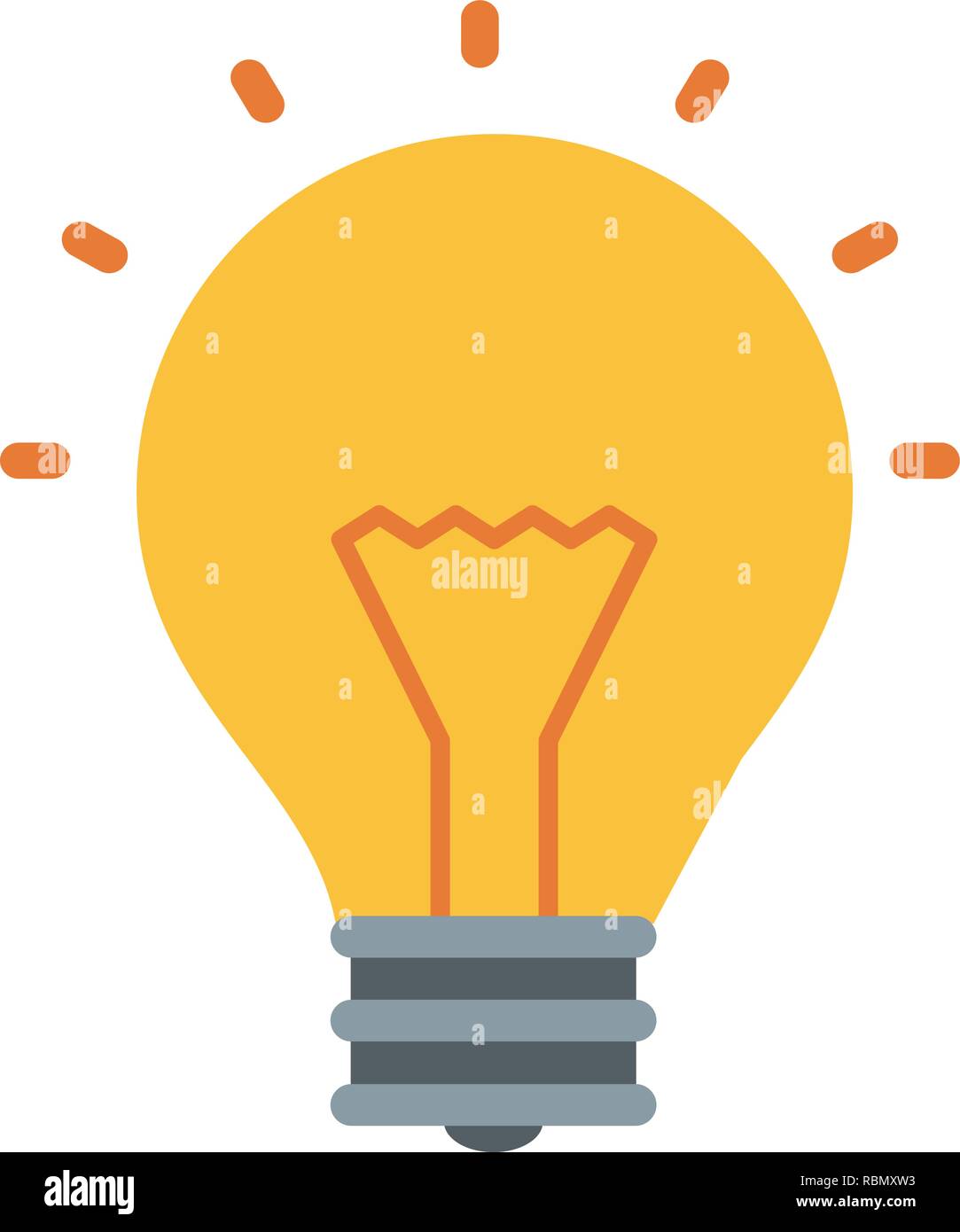 Vector Bulb Icon Stock Vector Image & Art - Alamy
