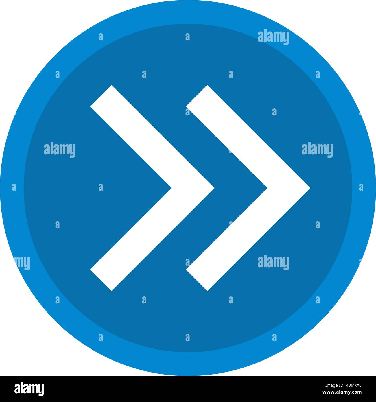 Vector Forward Arrows Icon Stock Vector Image & Art - Alamy