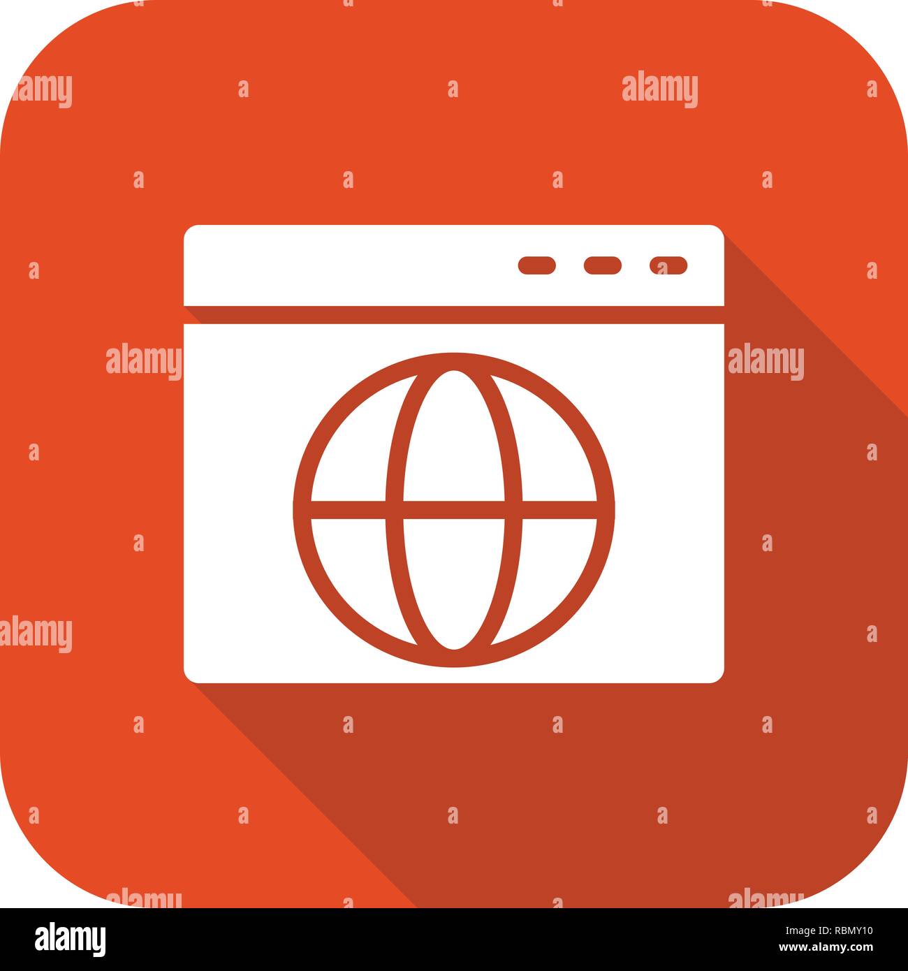 Browser interface icon outline hi-res stock photography and images - Alamy