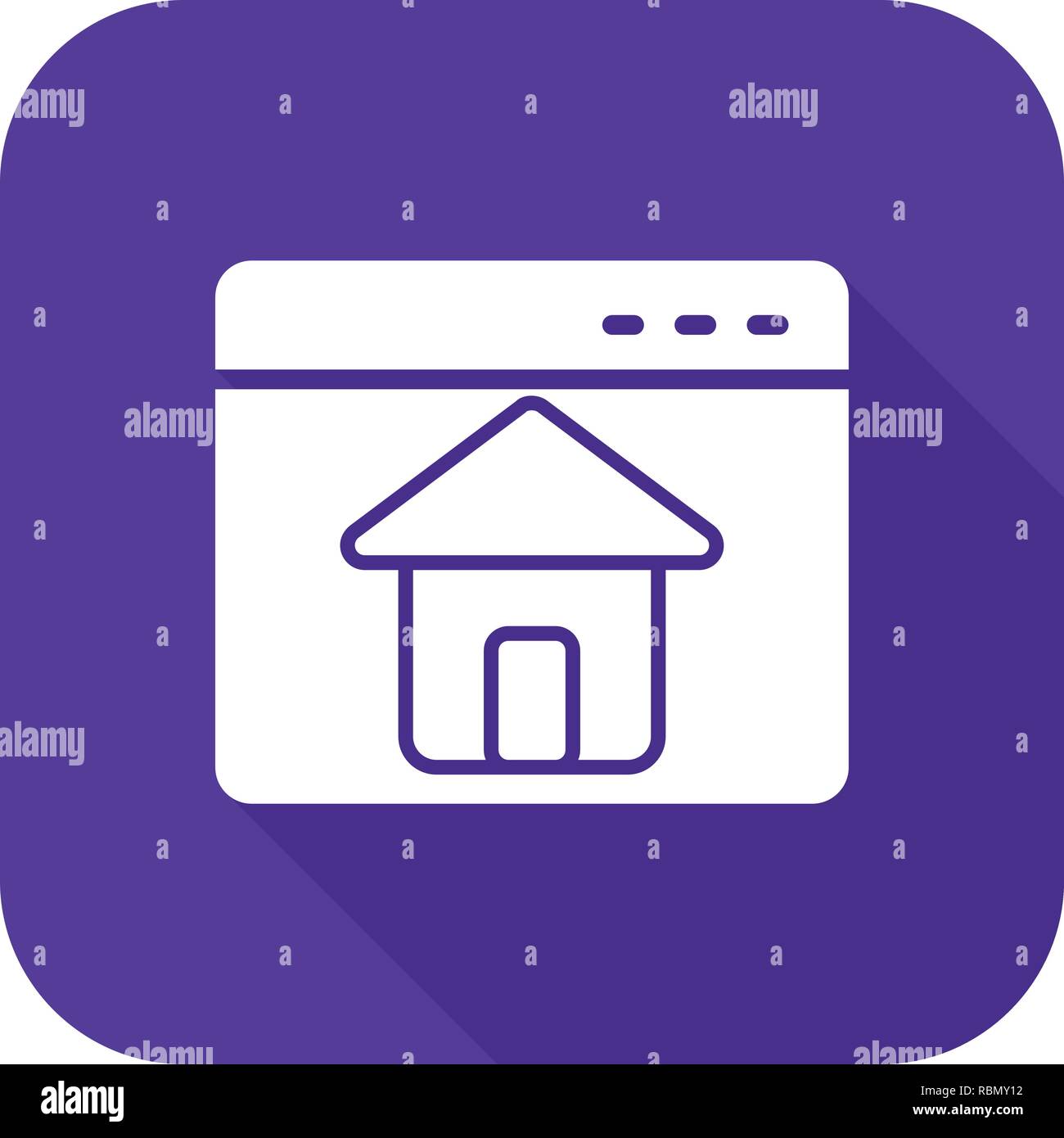 Vector Homepage Icon Stock Vector Image & Art - Alamy