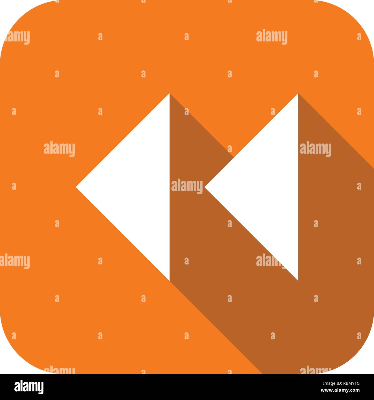 Vector Backward Arrows Icon Stock Vector Image & Art - Alamy