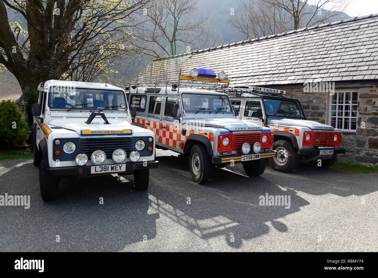 Llanberis Mountain Rescue base in Snowdonia National Park Stock Photo ...