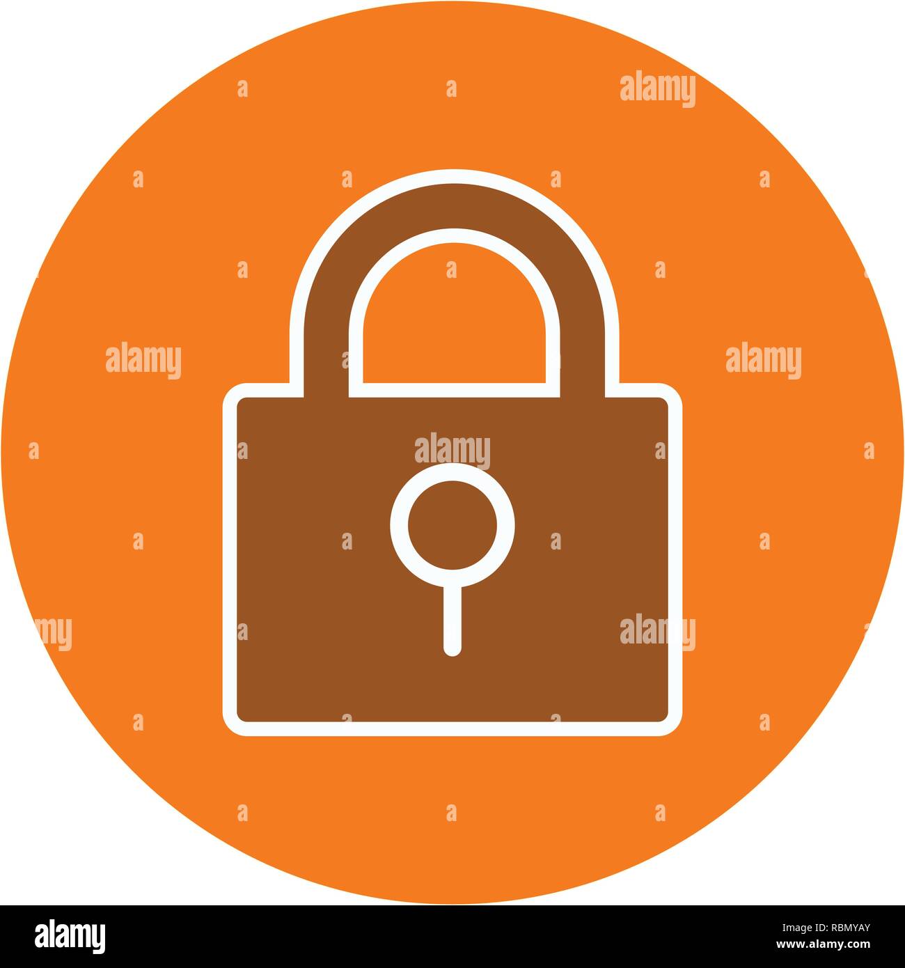 Vector Lock Icon Stock Vector Image & Art - Alamy