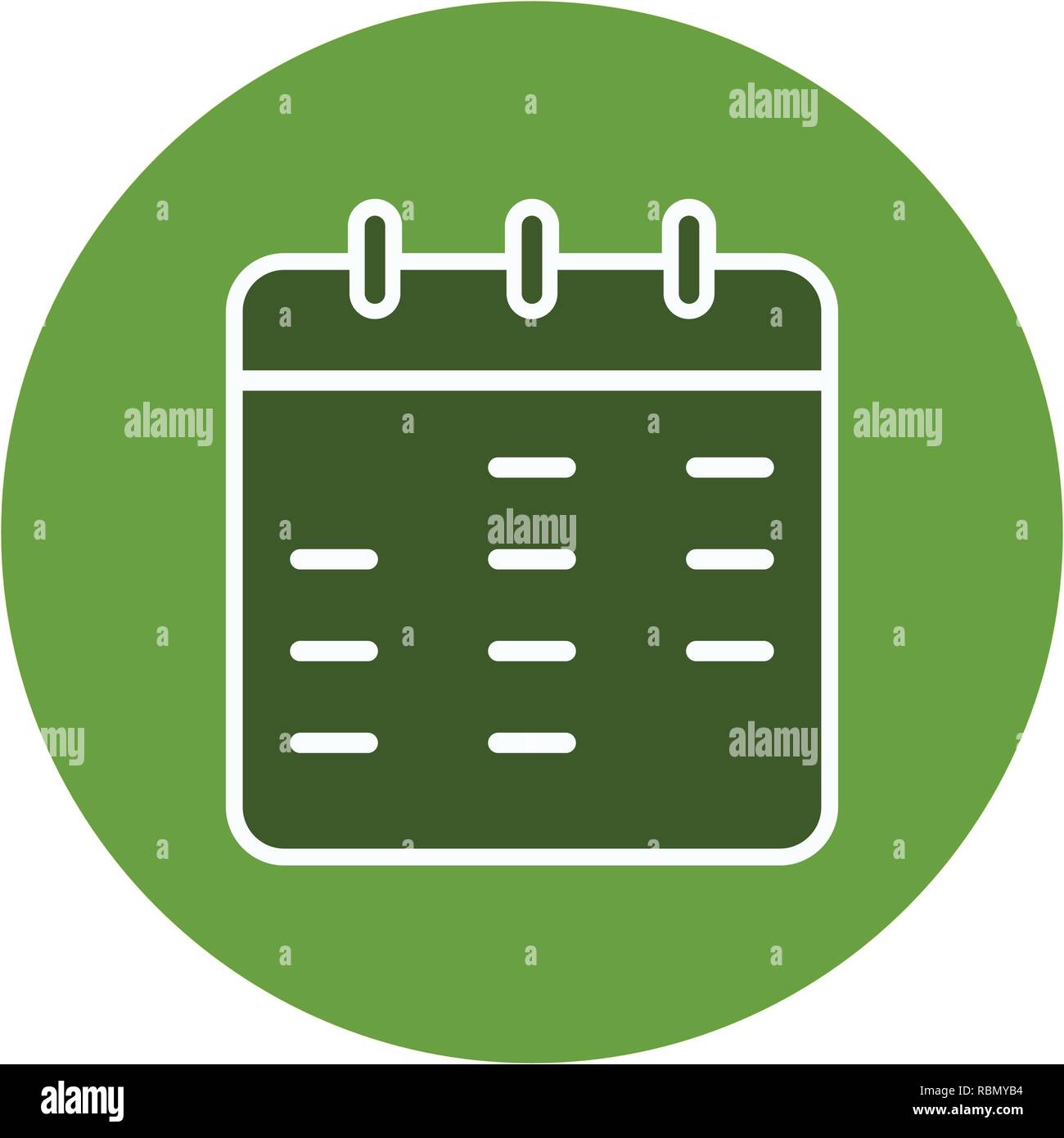 Vector Calendar Icon Stock Vector Image & Art - Alamy