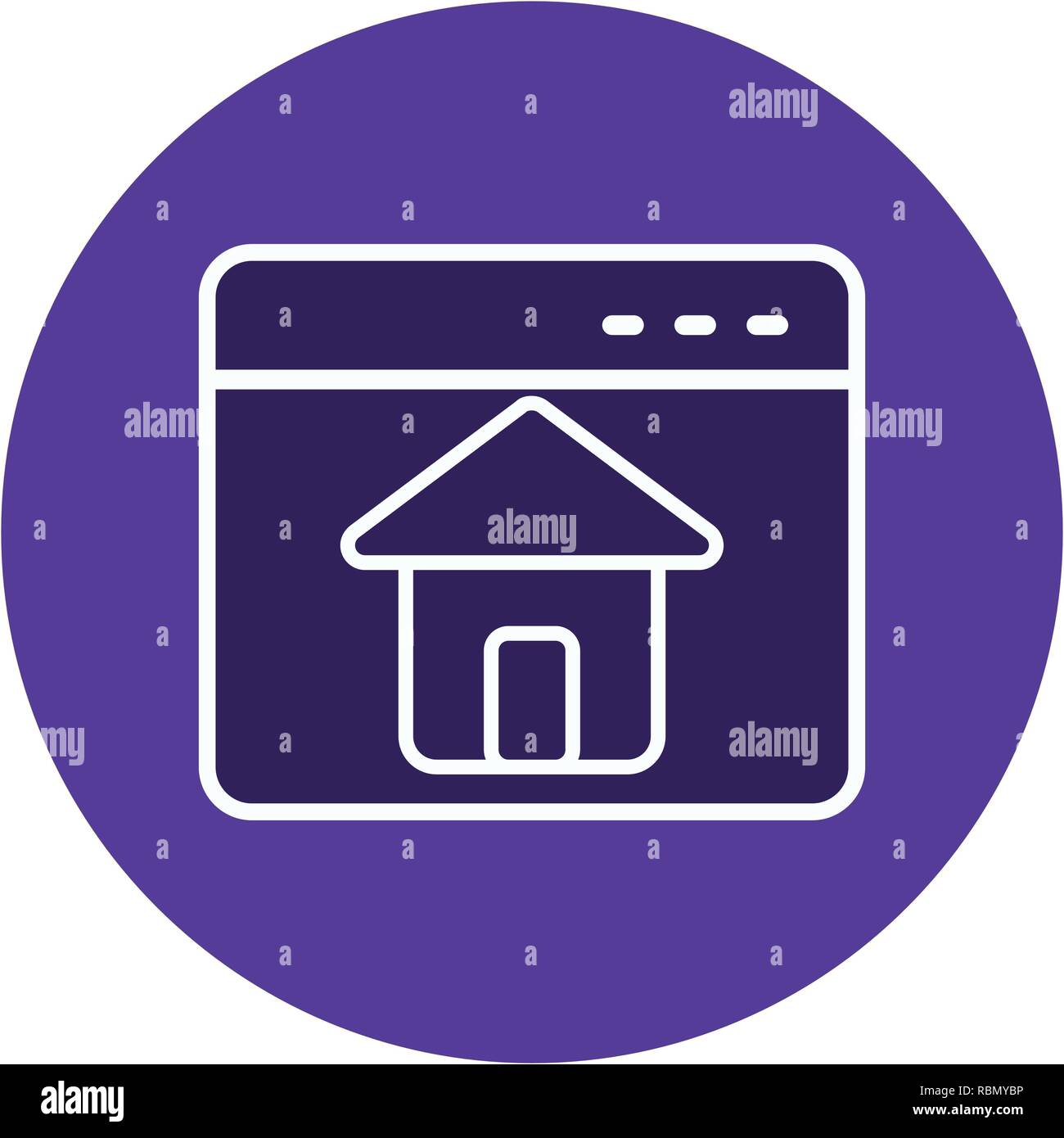 Vector Homepage Icon Stock Vector Image & Art - Alamy