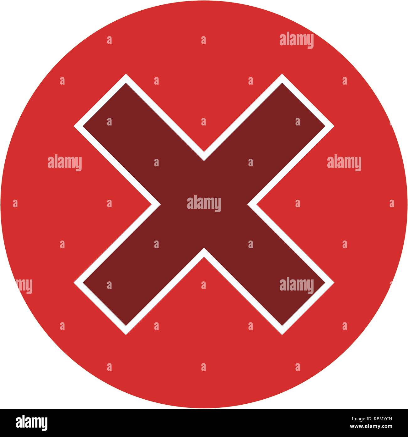 Vector Cancel Icon Stock Vector Image & Art - Alamy