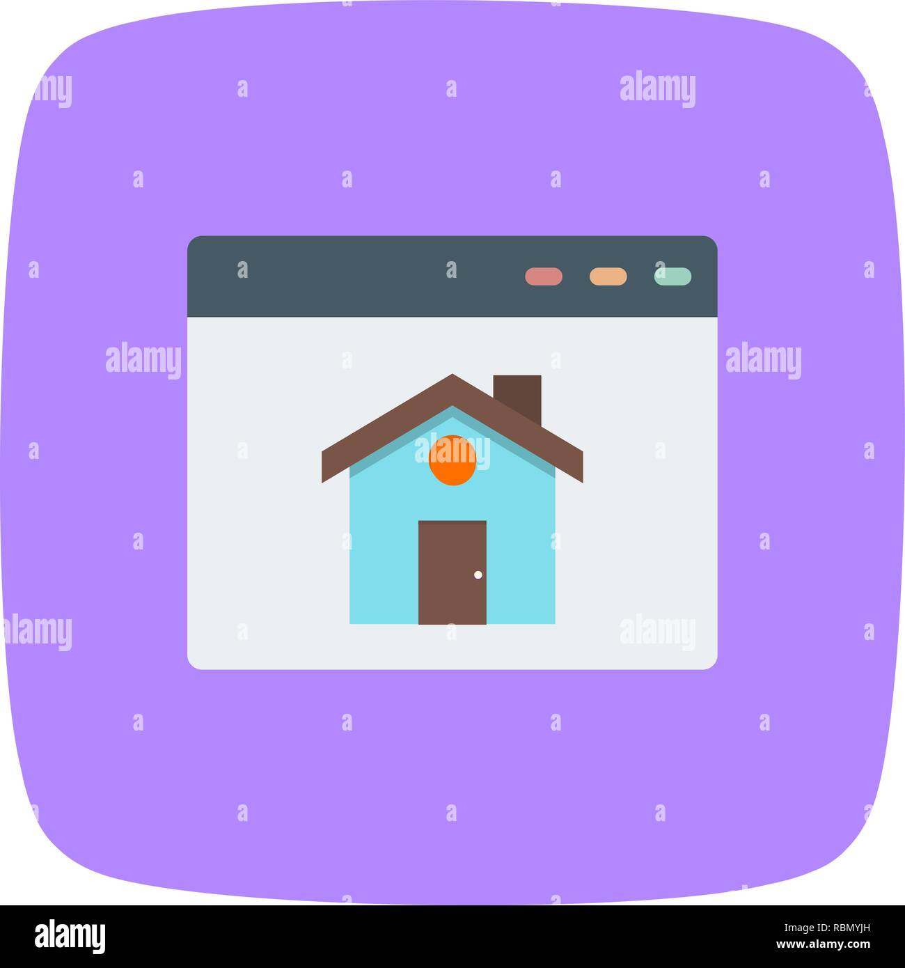 Vector Homepage Icon Stock Vector Image & Art - Alamy