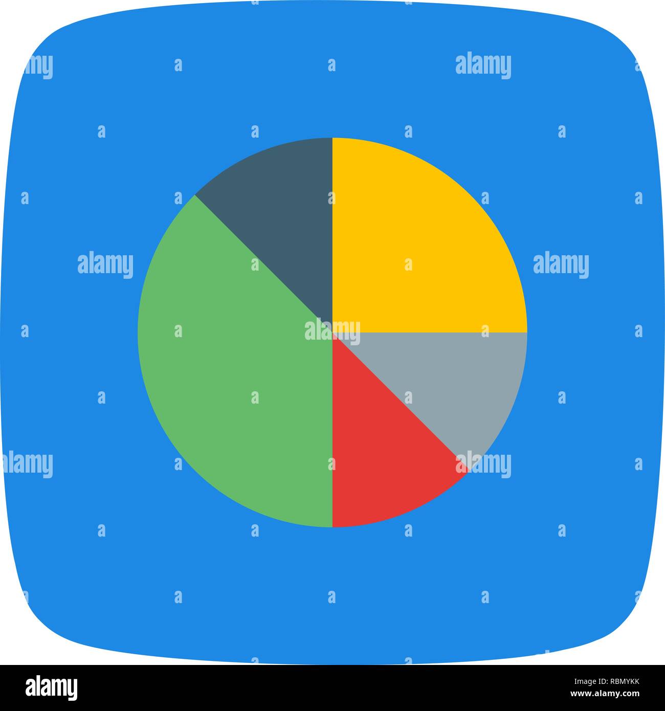 Vector Pie Chart Icon Stock Vector Image & Art - Alamy