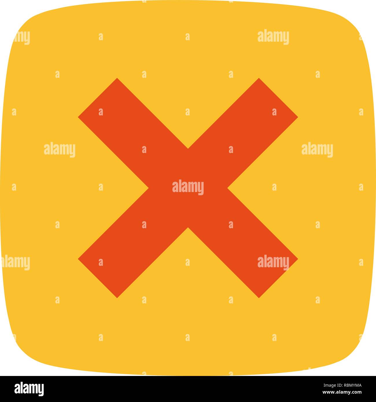 Vector Cancel Icon Stock Vector Image & Art - Alamy