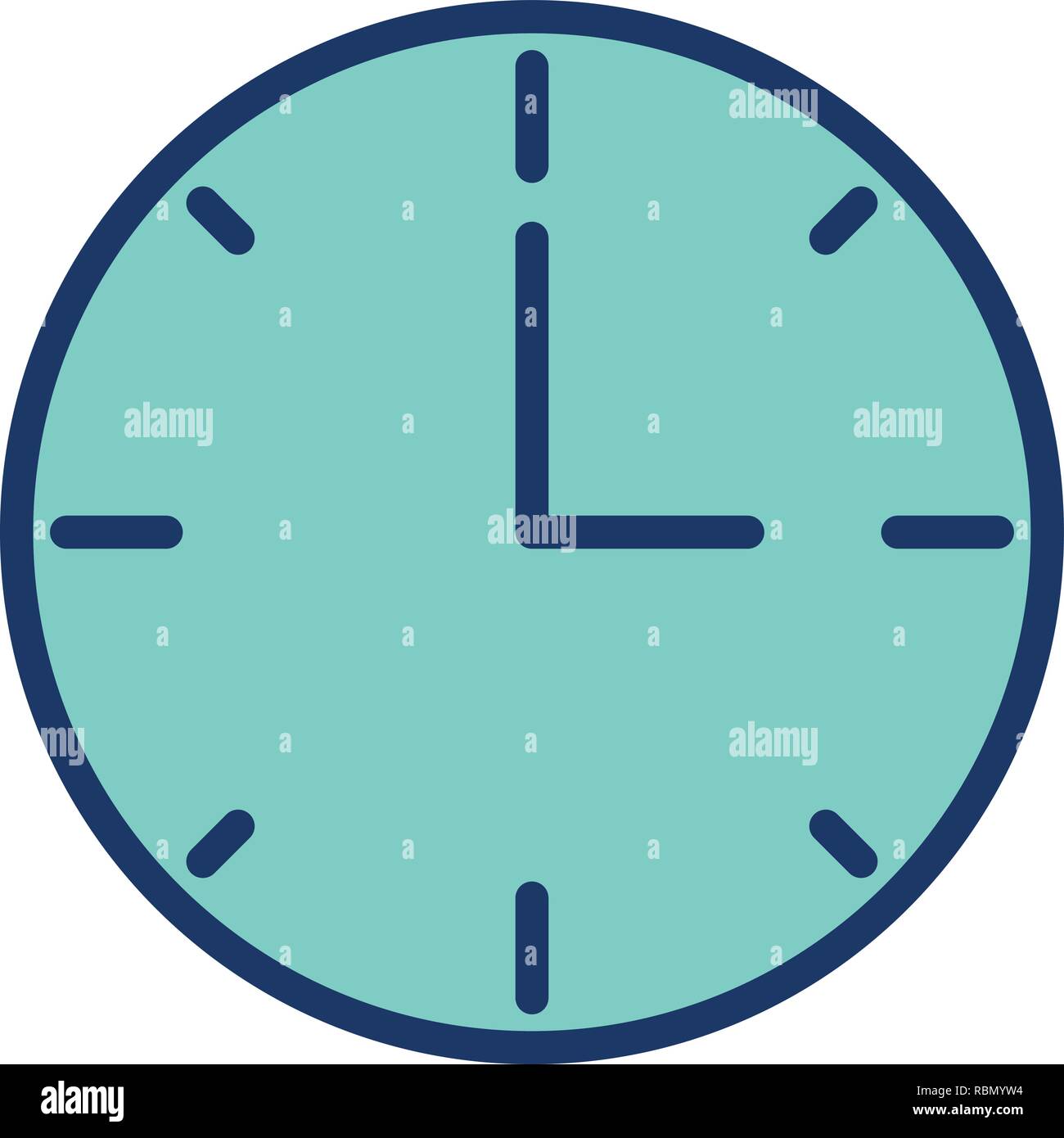 Clock linear icon time Stock Vector Images - Alamy
