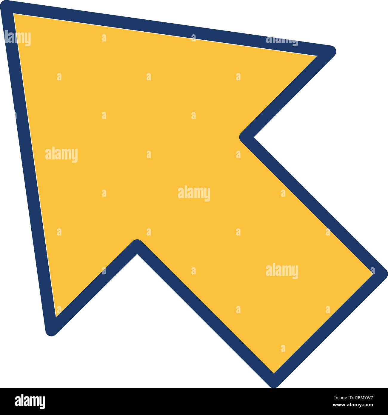 Outline cursor Stock Vector Images - Alamy