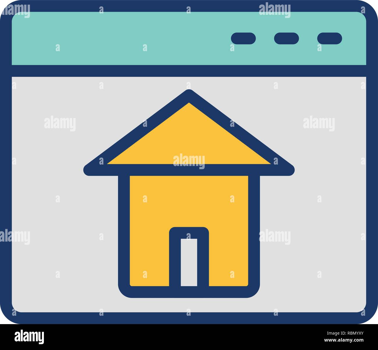 Vector Homepage Icon Stock Vector Image & Art - Alamy