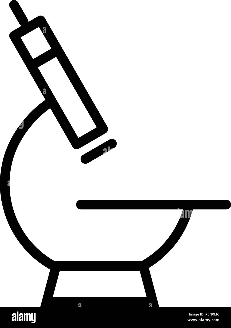 Vector Microscope Icon Stock Vector Image & Art - Alamy