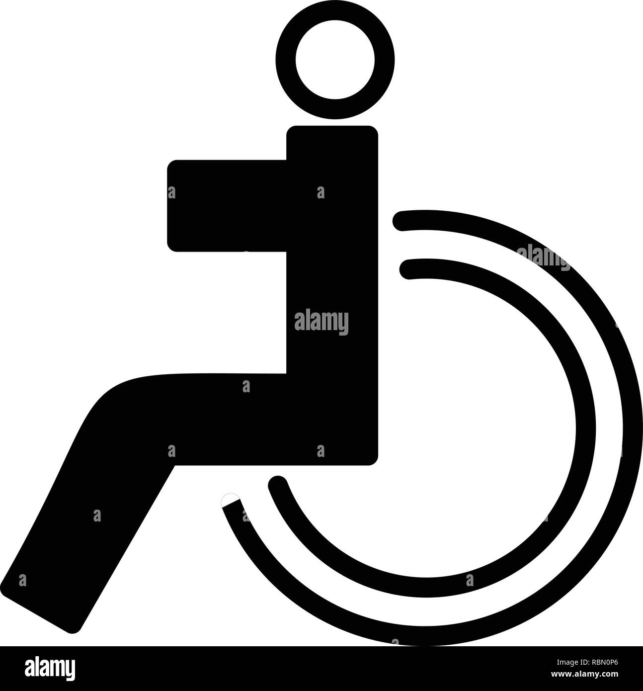 Vector Handicapped Icon Stock Vector Image & Art - Alamy